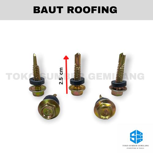 Jual Baut Roofing / Sekrup Baja Ringan /Sekrup Roofing CAMEL 25 mm (50 ...