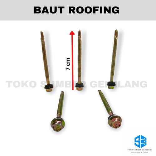 Jual Baut Roofing / Sekrup Baja Ringan /Sekrup Roofing CAMEL 70 mm (50 ...