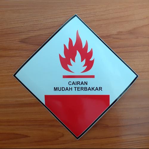 Jual STIKER RAMBU LIMBAH B3/SIGN BAHAYA LIMBAH B3/15 CM X 15 CM ...