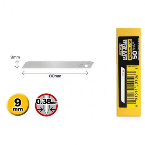 Jual Refill Pisau Cutter 9 mm AB-SOL-50 (50pcs per pack) OLFA Solid Blade - Jakarta Barat ...