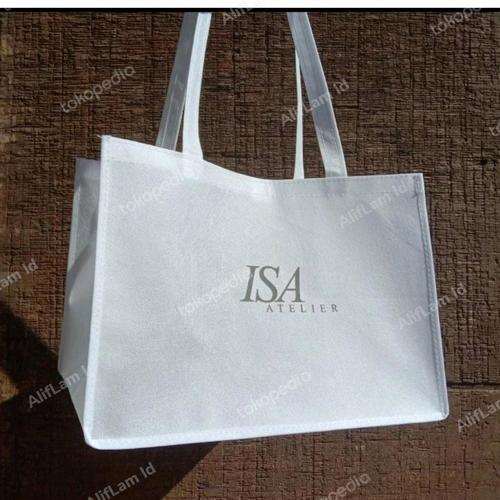 Jual Spunbond box Jahit Promosi/Tas go green/Tas Take away custom ...