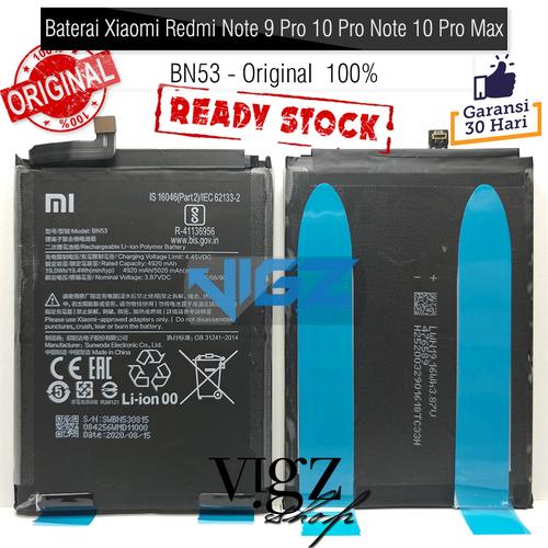 Jual Baterai Xiaomi Redmi Note 9 Pro Note 10 Pro 10 Pro Max BN53 ...