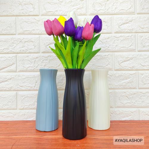 Promo Vas Pot Bunga Tanaman Flower Plastik Plastic Hiasan Meja Dekor ...