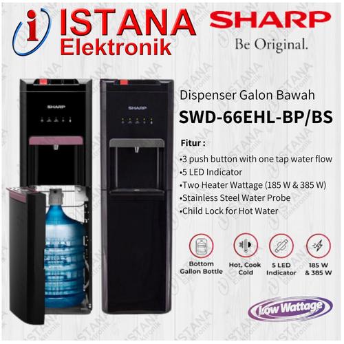 Promo SHARP DISPENSER GALON BAWAH/BOTTOM LOADING LOW WATT SWD-66EHL-BP ...