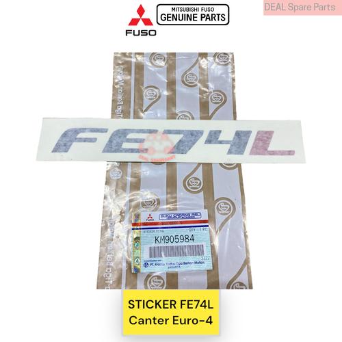 Jual Sticker Stiker Label FE74L Original Mitsubishi Canter Euro 4 ...