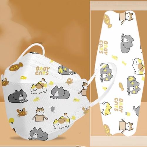 Jual Masker anak KF94 motif karakter kartun - KF94 cute cat - Kota ...