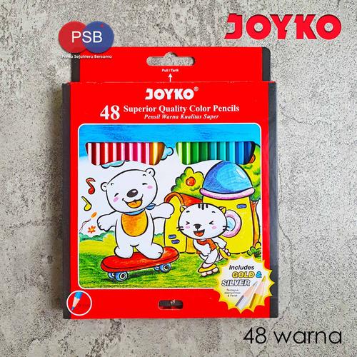 Jual pensil warna joyko 48 warna / Color Pencil Joyko 48 colors ...