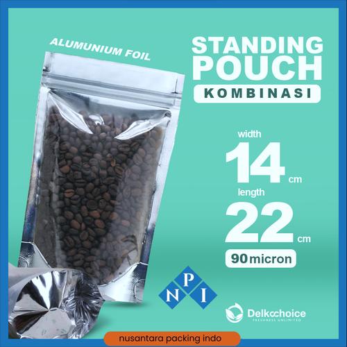Jual STANDING POUCH ZIPLOCK ALUMINIUM CLEAR 14CM X 22CM - Kota Bekasi ...