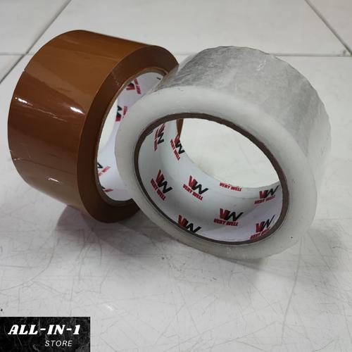 Jual Lakban OPP 45mm x 90 yard Very Well (VW) Warna Bening / Coklat ...