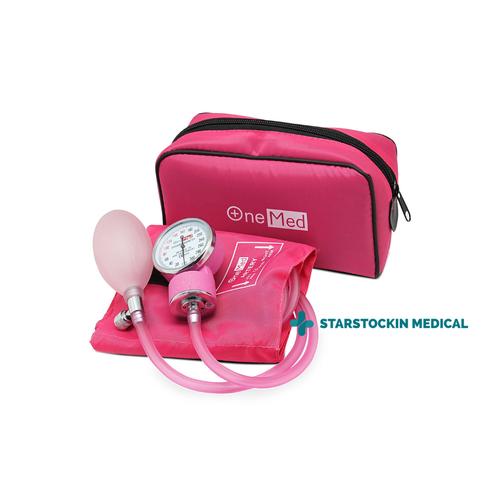 Jual Tensimeter Manual Onemed Tensi Aneroid 200 Jam Kompas Pink - Kota ...