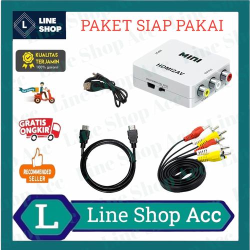 Jual Paket Siap Pakai HDMI Ke Tv Tabung / HDMI To AV RCA - Jakarta ...