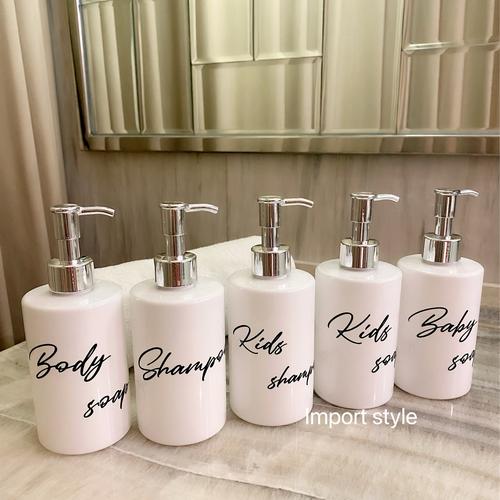 Jual Botol PUTIH 250ml EXCLUSIVE STIKER HITAM PLATINUM aesthetic ...