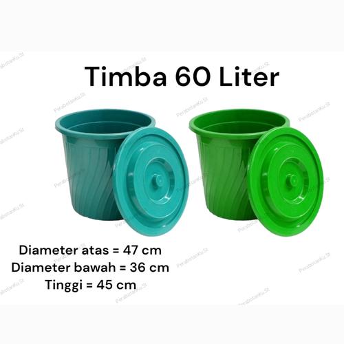 Jual TIMBO + TUTUP 60 LITER / TONG AIR 60 LITER / TIMBA AIR / EMBER ...