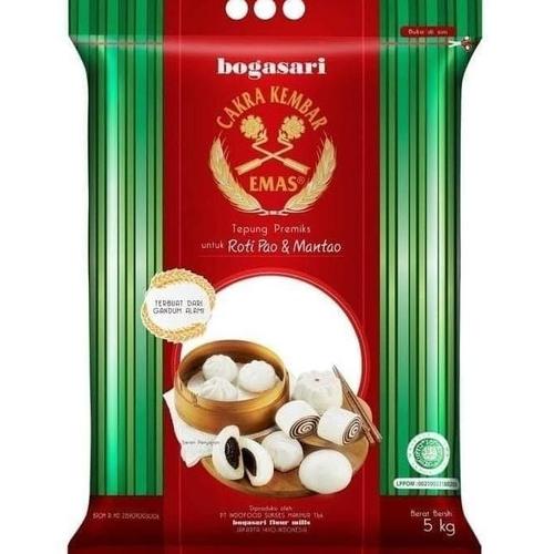 Jual TEPUNG CAKRA KEMBAR EMAS PAO 5kg cakra mas bakpao - Kab. Tangerang ...