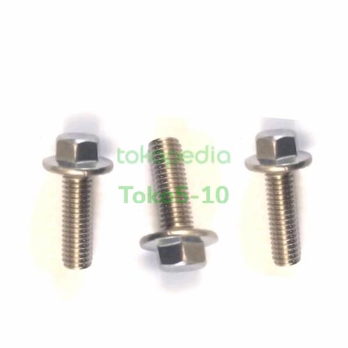 Jual Baut Flange Bolt m8 x 15mm Baut Topi Flang Bolt m8 x 15mm ...