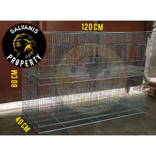 Jual kandang sangkar burung lovebir kenari besi galvanis 8 pintu ...