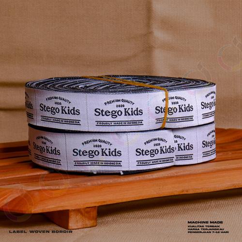 Jual 2x6 LABEL WOVEN BORDIR/LABEL MEREK/LABEL FASHION/LABEL HIJAB MURAH ...