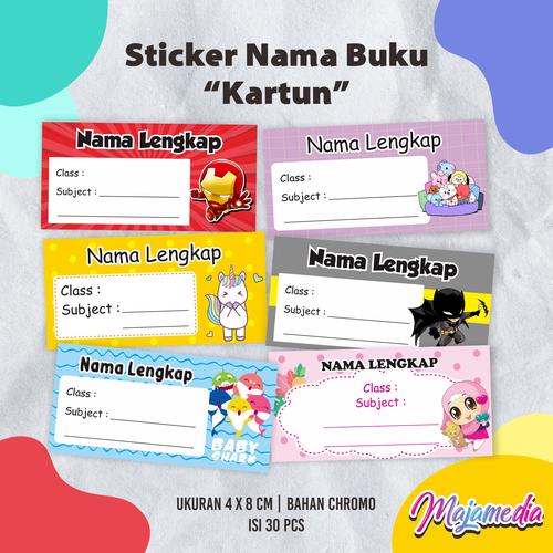Jual STIKER NAMA ANAK KARTUN - AVENGER - Kab. Mojokerto - Majamedia ...
