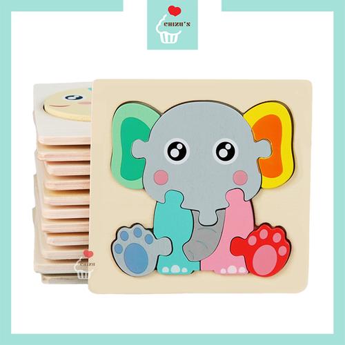 Jual Small Pastel Chunky Puzzle | Simple Puzzel 3D Timbul | Mainan ...