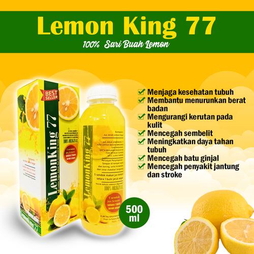 Jual Minuman Alami Sari Buah Lemon King 77 500 ML Menjaga Kesehatan ...