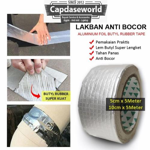 Jual Lakban Anti Bocor Penambal Pipa Akuarium Atap Toren Lem Anti Air - 5 CM X 5 METER - Kota ...
