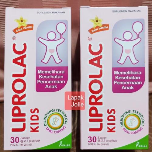 Jual liprolac kids kid box isi 30 sachet membantu memelihara kesehatan ...