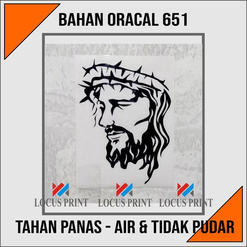 Jual Cutting Sticker Stiker Yesus Jesus Kristen Nasrani Bahan Oracal ...