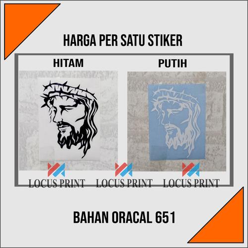 Jual Cutting Sticker Stiker Yesus Jesus Kristen Nasrani Bahan Oracal ...