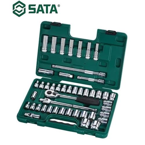 Jual Kunci Socket Set 46 Pcs 1/2 Inch (METRIC & INCH SAE) 09006 SATA ...
