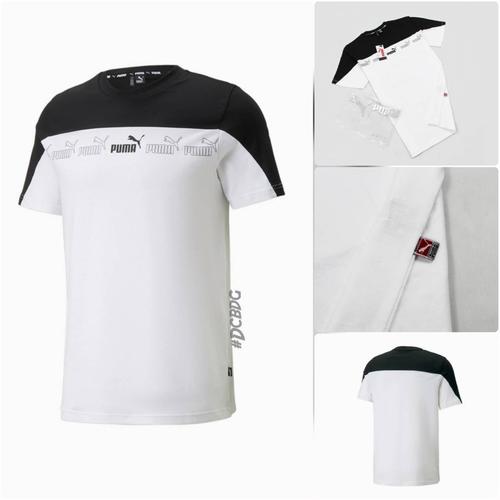 Promo KAOS PRIA PUMABLOCK PUTIH LENGAN PENDEK WHITE GRADE ORIGINAL M L ...