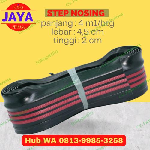 Jual Karet List Tangga Step Nosing Anti Slip Tangga Abu Plat Maroon ...