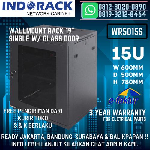 Jual INDORACK RACK SERVER 15U DEPTH 500MM WALLMOUNT MURAH 15U - Kota ...