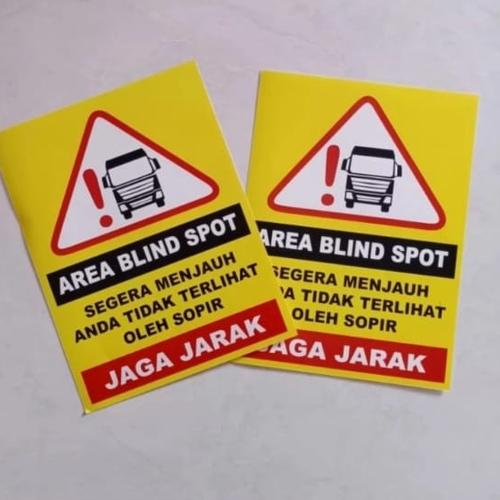 Jual STIKER VINYL BLIND SPOT JAGA JARAK 15X20CM SIGN RAMBU K3 - Jakarta ...