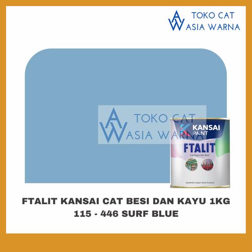 Jual KANSAI FTALIT Cat Besi & Kayu 1 KG - 446 SURF BLUE - Kota ...