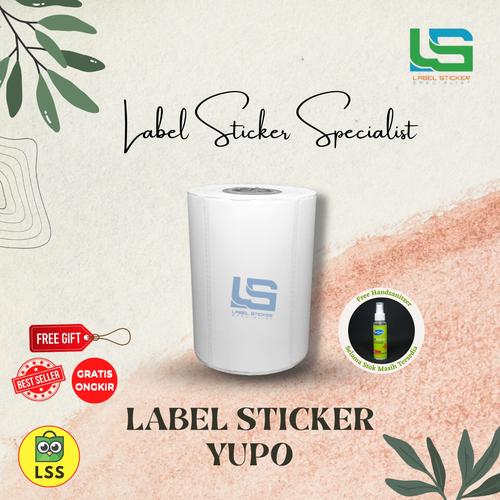 Promo LABEL WATERPROOF VINYL 100X50 MM , 10x5 CM , STICKER VINYL 100x50 ...