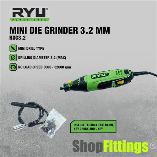 Jual RYU RDG 3 2 Mini Die Grinder Set Rotary Tool Grinda Tangan Kecil ...
