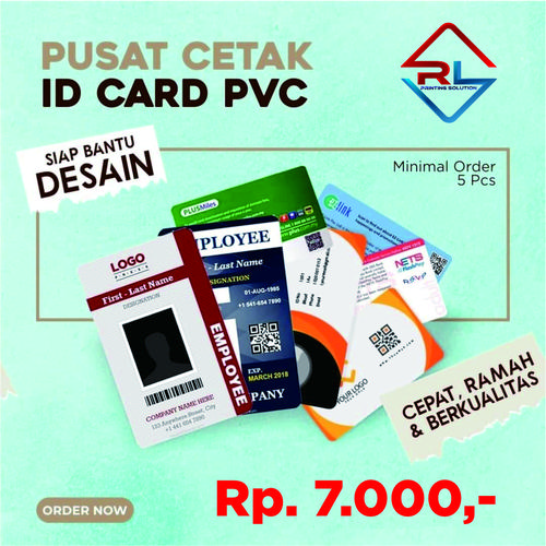 Jual CETAK ID CARD PVC KETEBALAN 0,9 MM CUSTOM,INPUT DATA,POTO DAN ...
