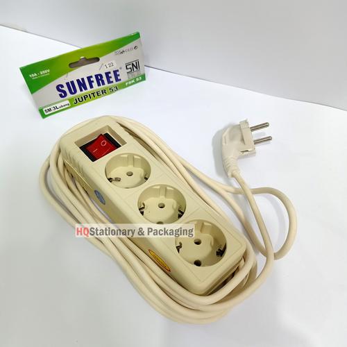 Jual Stop Kontak | Colokan Listrik | Terminal 3 Lubang - 5 Meter - Kota ...