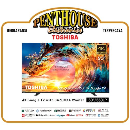 Jual TOSHIBA Smart TV 50 Inch 50M550LP AI 4K UHD / 50M550 QLED ...
