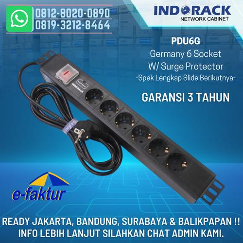 Jual INDORACK PDU 6 SOCKET EUROPE C13 MULTI GERMANY SOCKET RACK SERVER ...