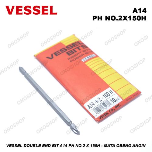 Jual Vessel Double End Bit A14 Ph No.2 x 150H - Mata Obeng Angin ...