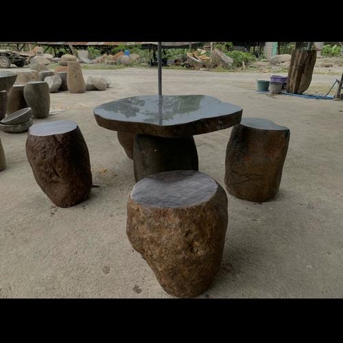 Jual Meja Taman Batu Kali Minimalis 1 set - Kab. Tulungagung ...