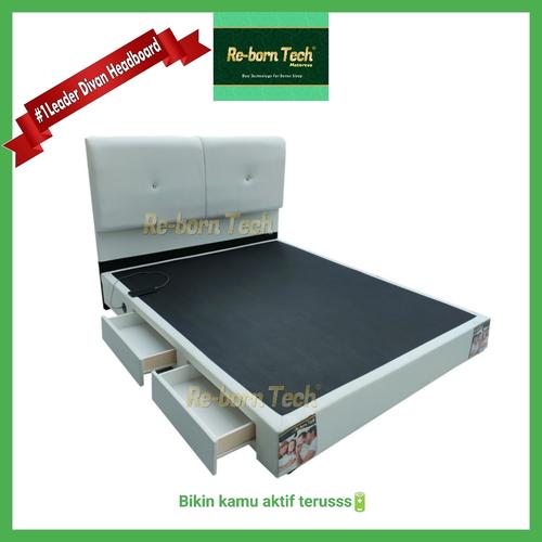 Promo Smart Divan Dipan Headboard 2 Laci Monssa Re Born Tech Cicil 0