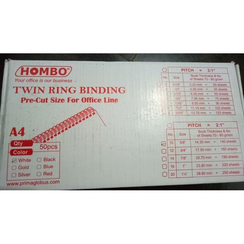 Jual Spiral Kawat A4 5/16" (twin ring binding) HOMBO murah ( Dus ...
