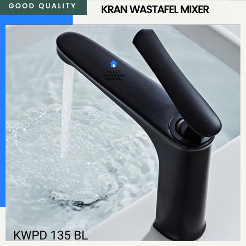 Jual KRAN WASTAFEL PANAS DINGIN KUNINGAN MIXER TAP BLACK DOFF MINIMALIS ...