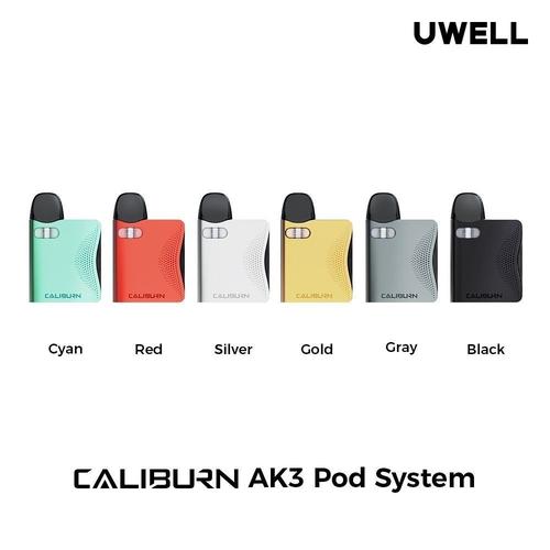 Jual Uwell Caliburn AK3 13W 520mAh Pod kit 100% Authentic / Uwell AK3 ...