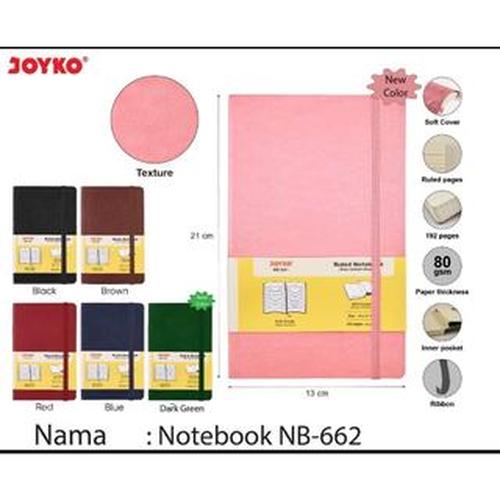 Jual POCKET SOFTCOVER NOTEBOOK A6 JOYKO NB-662 |BUKU CATATAN BERGARIS ...