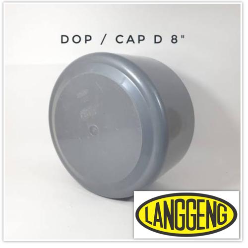 Jual Dop pipa 8" LANGGENG Tutup pipa pvc polos tanpa drat 8 inch Dop ...