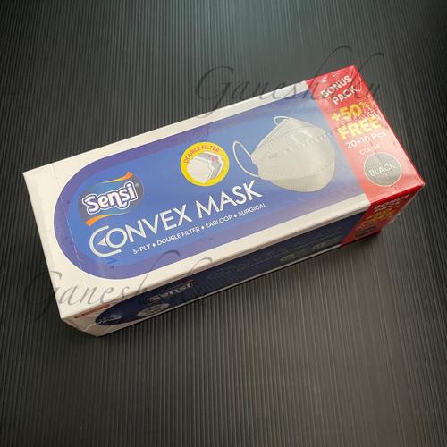 Jual Sensi Convex mask surgical 5 ply double filter original - isi 30 ...