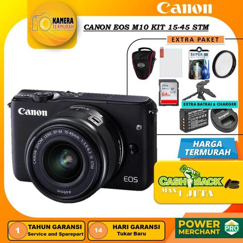 Jual KAMERA CANON EOS M10 KIT 15-45 STM PAKETAN M10/M 10 /EOS M10 - Hitam, UNIT ONLY - Jakarta ...